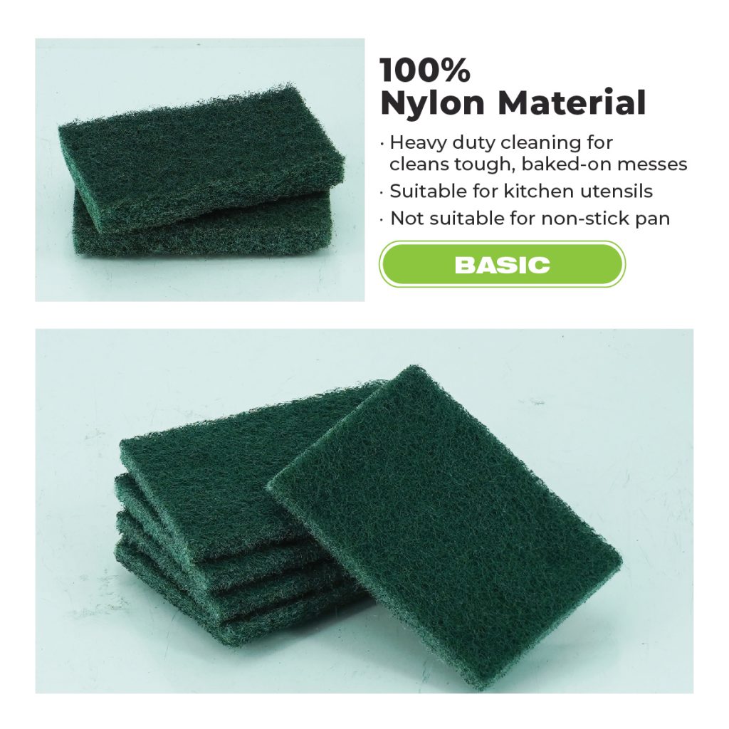 SO CLEAR BASIC 2,3,5,10Pcs/Pack Nylon Scouring Sponge Pad,Dish Wash ...