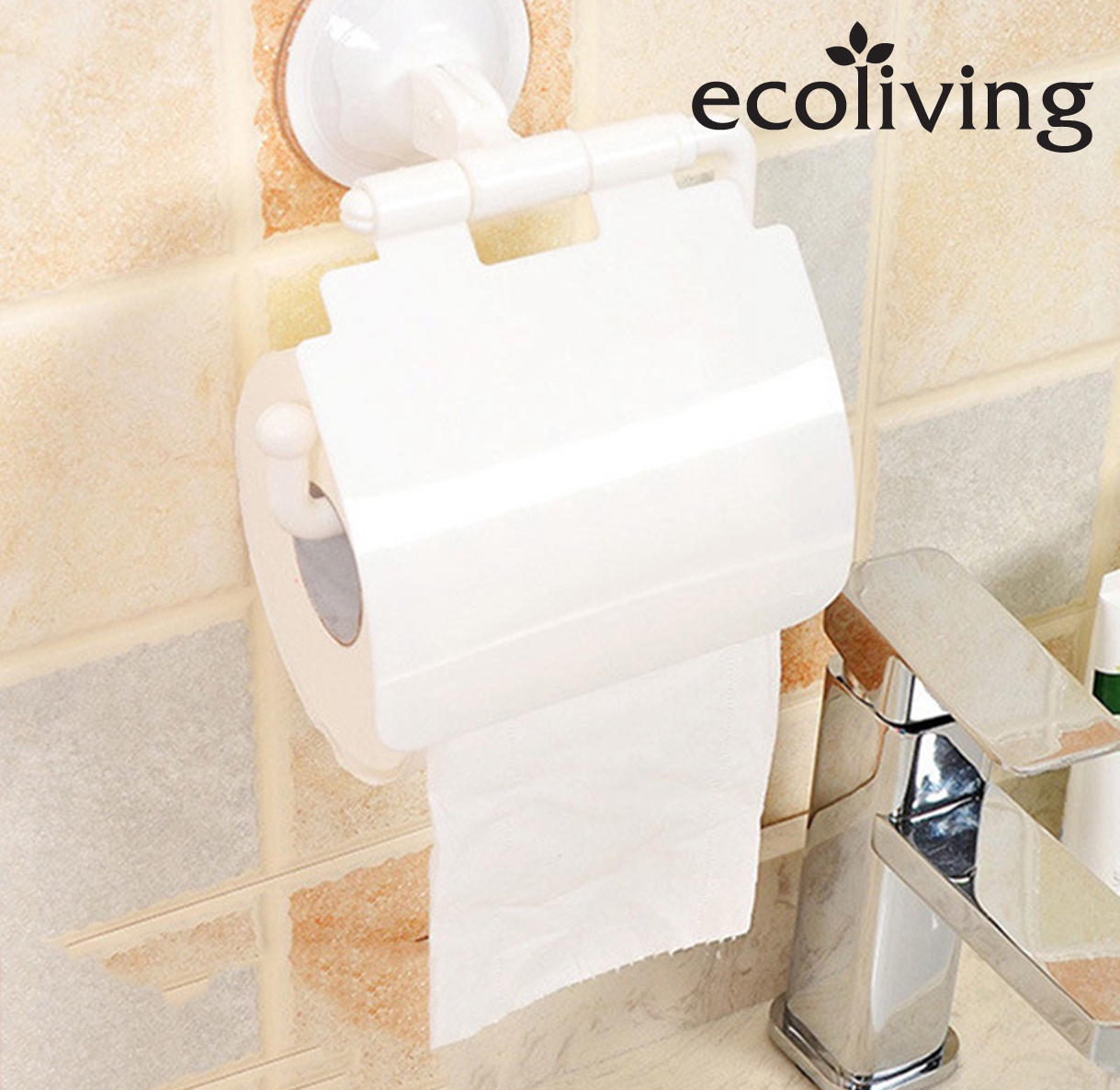 ECO LIVING Wall-Mounted Tissue Rack (Maximum 2Kg), Toilet Paper Rack ...