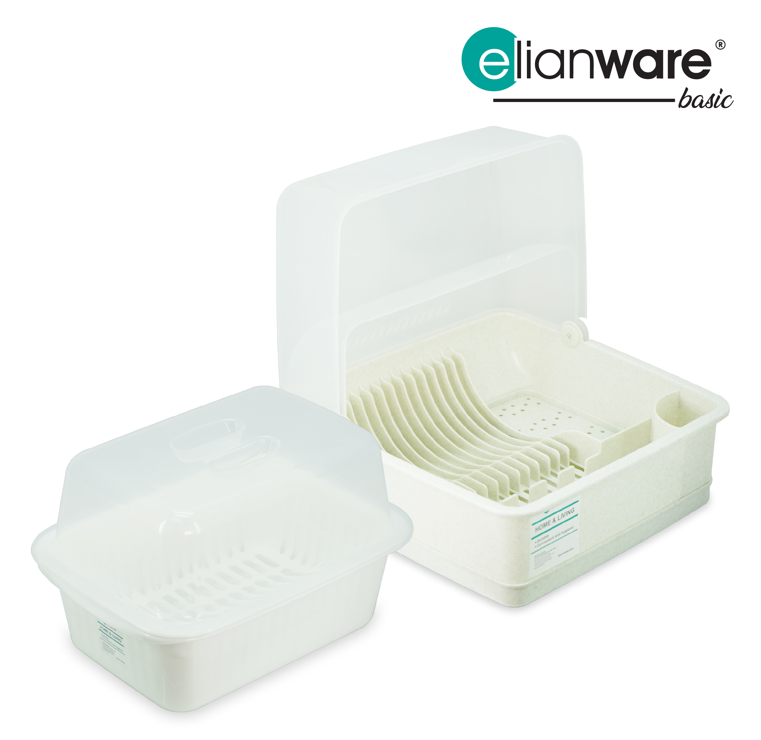 ECO LIVING CARTON DEAL 6Pcs/Ctn Large Capacity Dish Drainer W/Cover ...