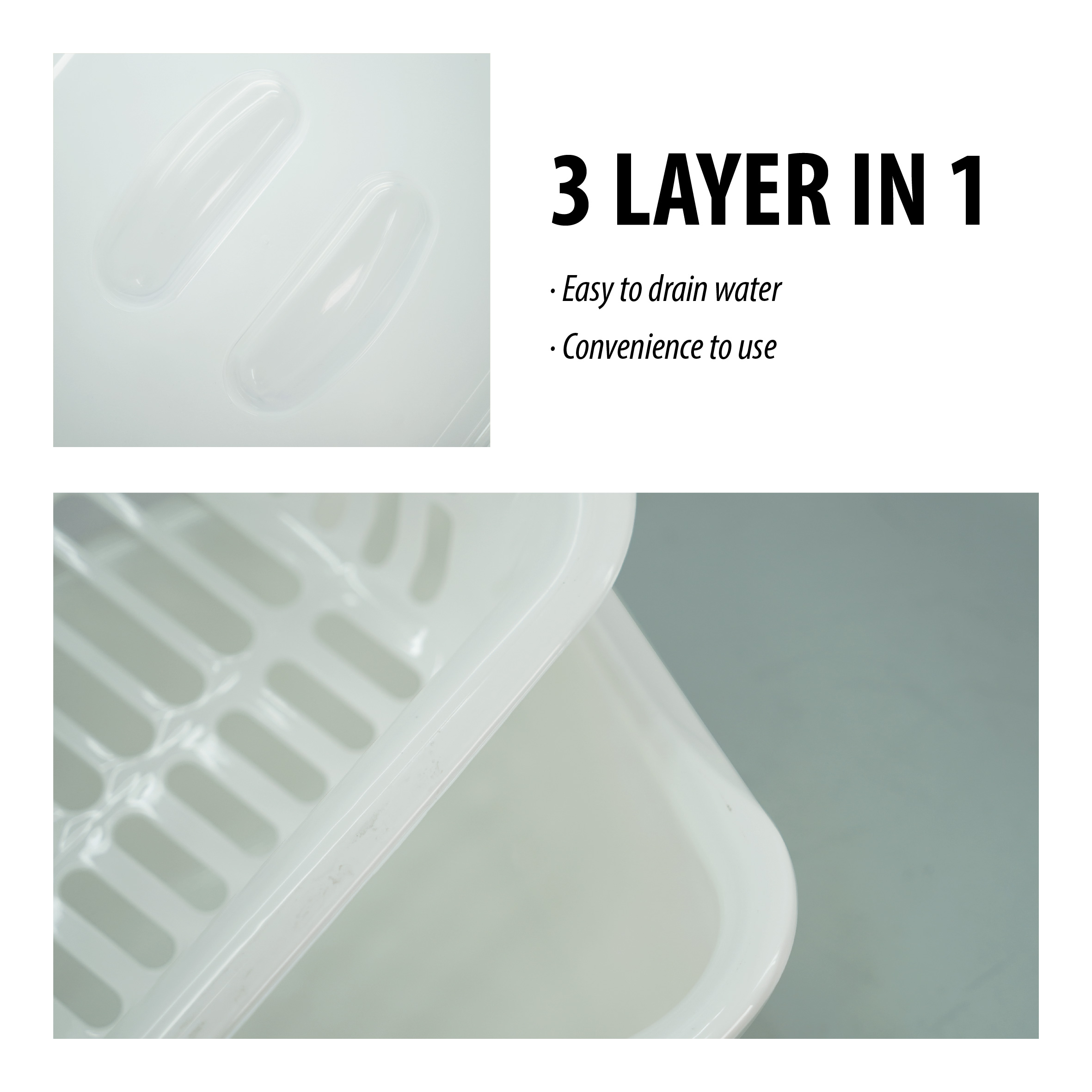 ECO LIVING CARTON DEAL 6Pcs/Ctn Large Capacity Dish Drainer W/Cover ...