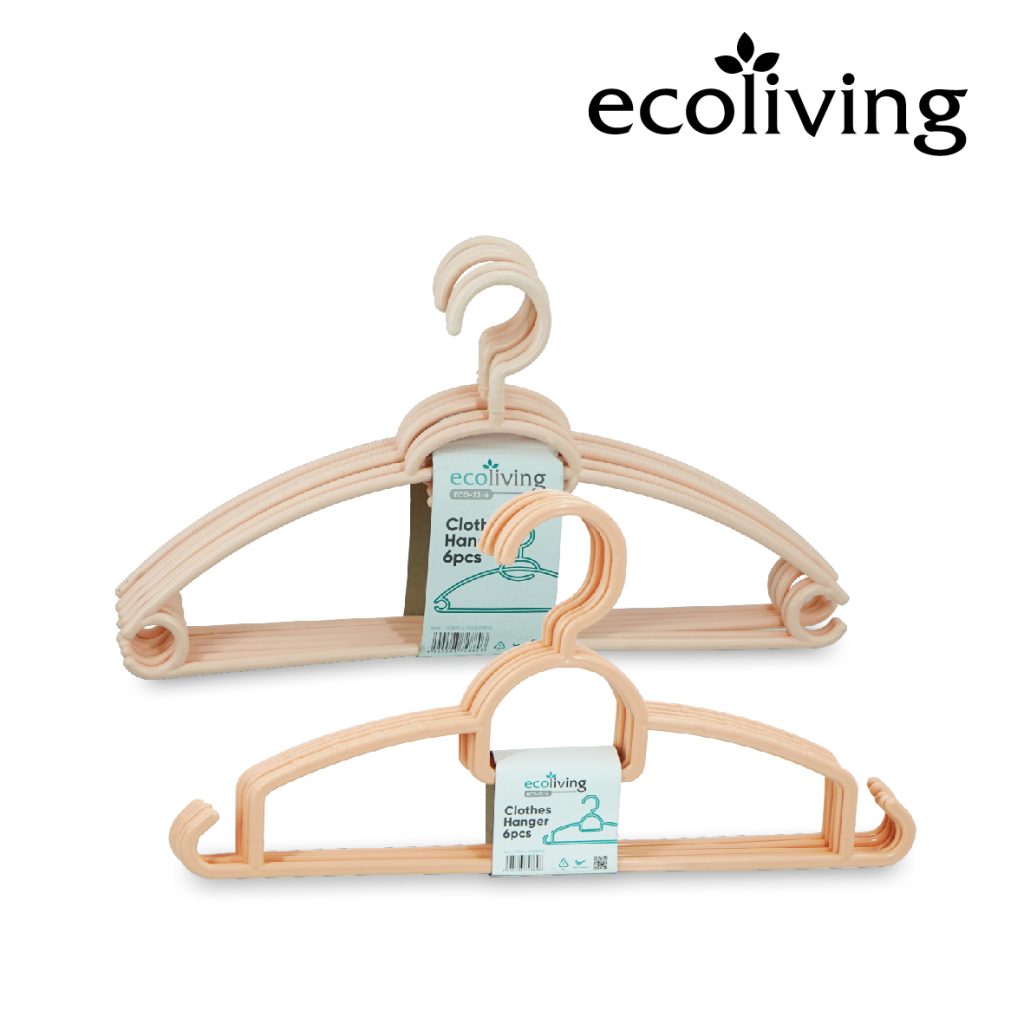 ECO LIVING CARTON DEAL 48Pcs/Pack Modern Twistable Head Clothes Hanger ...