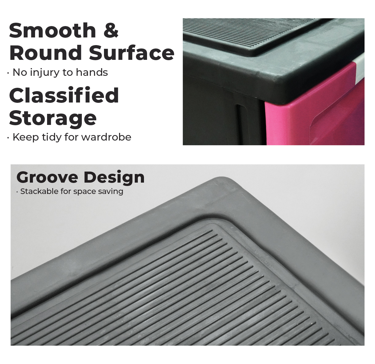 ECO LIVING CARTON DEAL 4Pcs/Ctn 4 Tier/Layer Drawer,Storage Cabinet W ...