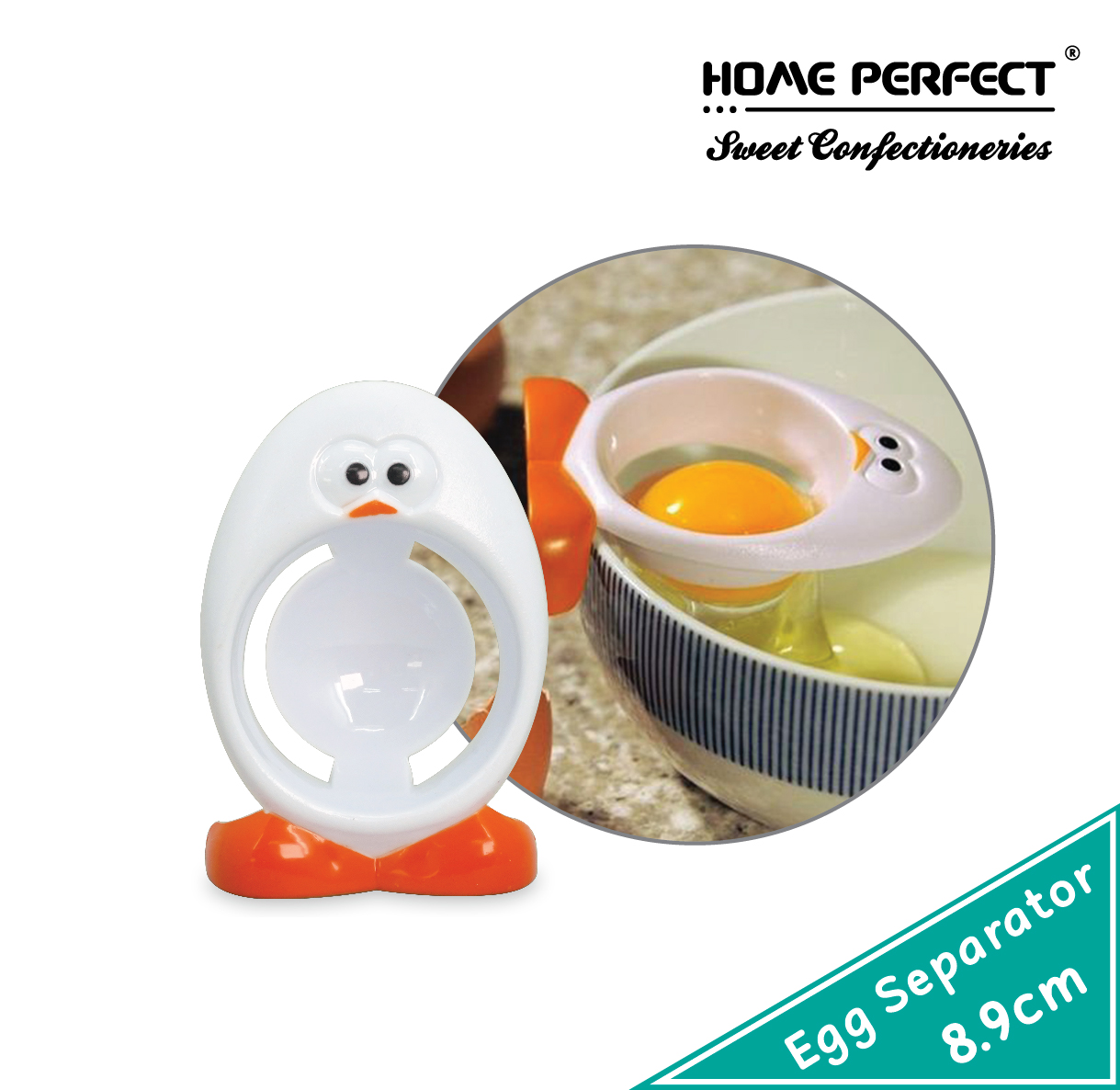 HOME PERFECT Egg White Yolk Sifting Holder Filter Separator, Divider ...