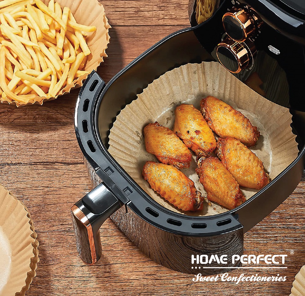 HOME PERFECT 50Pcs/Pack 16/20cm Disposable Air Fryer Oil-Proof Non ...