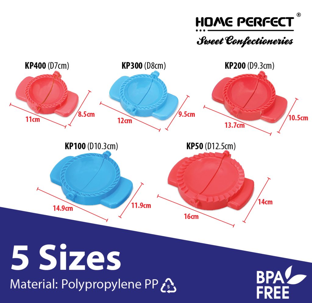 HOME PERFECT Curry/Peanut Puff Mould,Dumpling Clip Mould,Dough Pastry ...