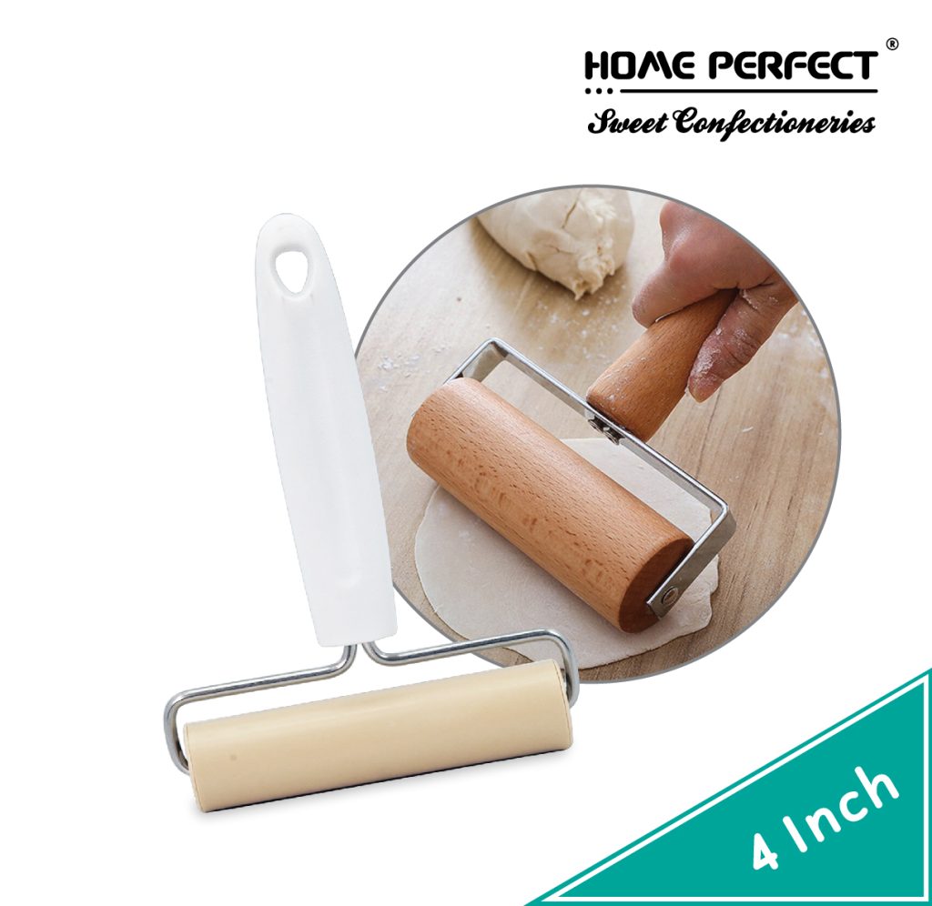 HOME PERFECT 4 Inch T-Shape Pastry Roller, Dough Rolling Pins, Handheld ...