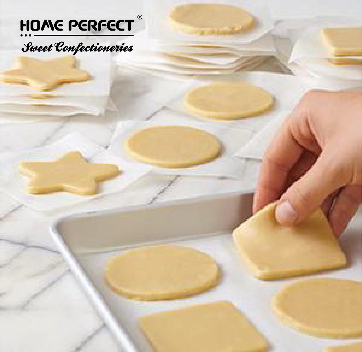 HOME PERFECT 3Pcs/Pack S/S Stackable Round/Wave Flated Edge Cookies ...