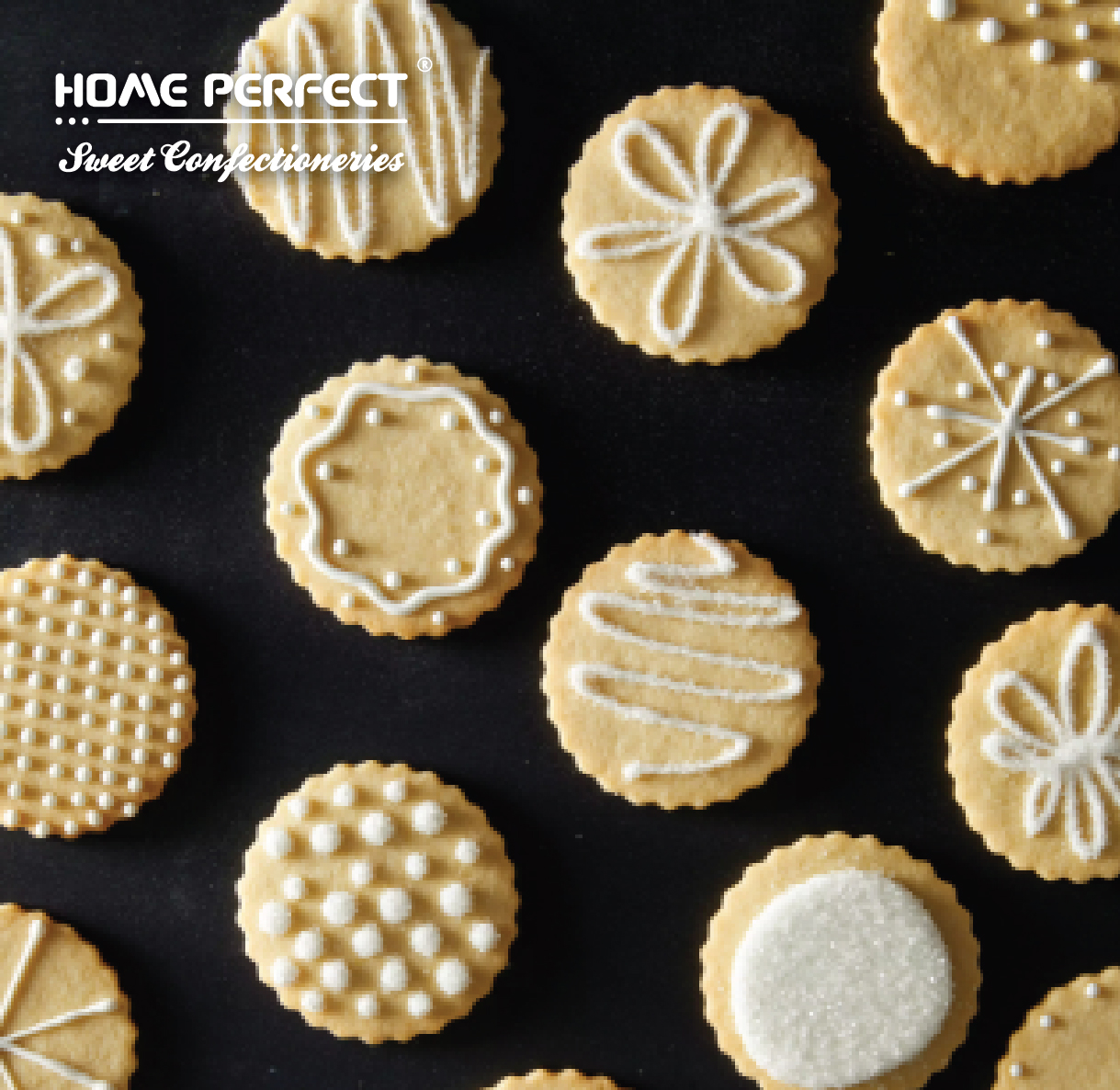 HOME PERFECT 3Pcs/Pack S/S Stackable Round/Wave Flated Edge Cookies ...