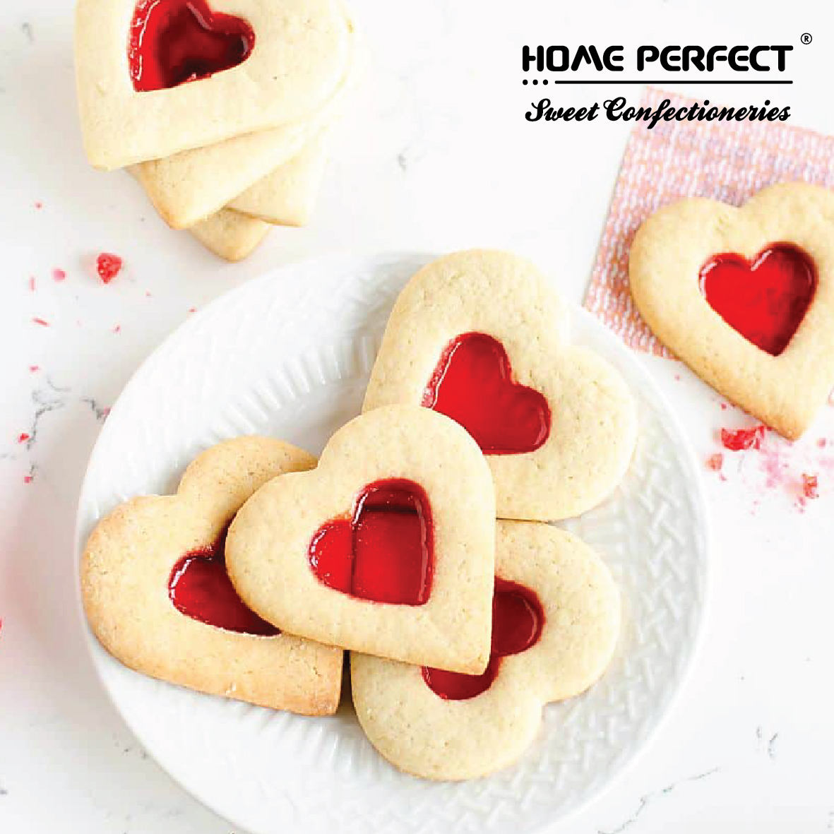 HOME PERFECT 3Pcs/Pack Stainless Steel Stackable Heart Shape Cookies ...